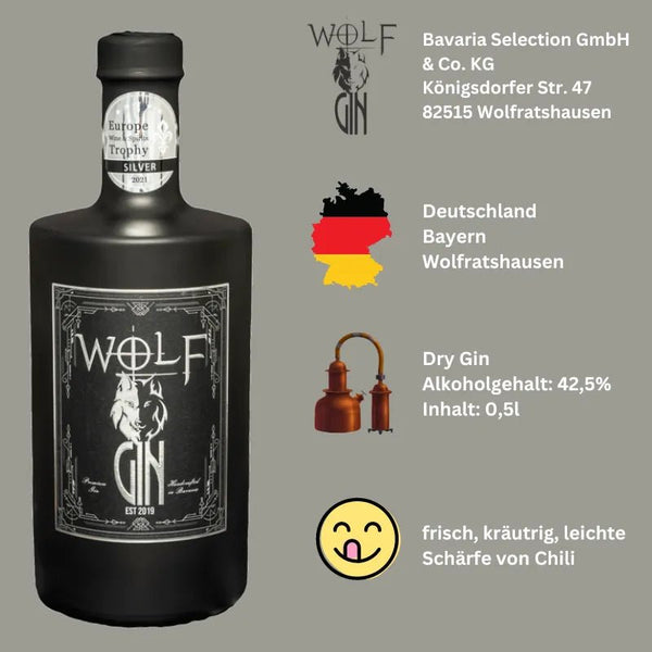 Wolf Gin * frischer Dry Gin aus Bayern * entdecke den Wolf * GiNFAMILY